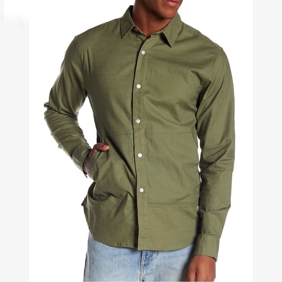 Slvdr | Jackets & Coats | Slvdr Trek Shirt Shacket Olive Green Button ...